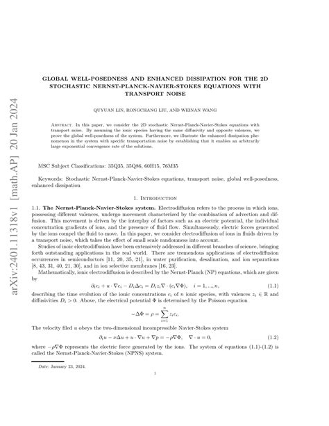 Pdf Global Well Posedness And Enhanced Dissipation For The 2d