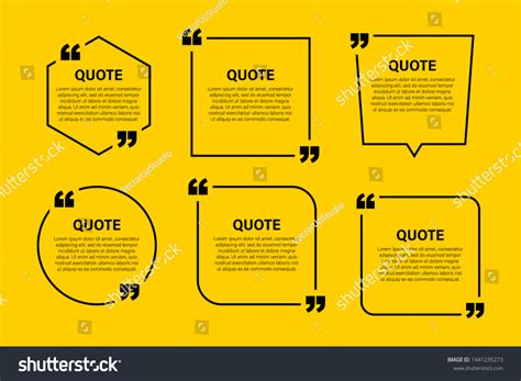 Trendy Block Quote Modern Design Elements Stock Vector Royalty Free