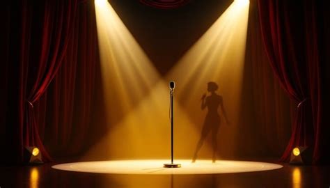 Free Spotlight Stage Silhouette Image Silhouette Performer Vintage