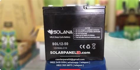 Jual Baterai Vrla Solana V Ah Solarpanel Id
