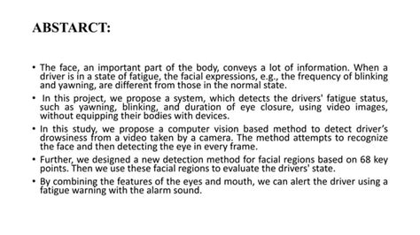 Drowsiness Detection Using Machine Learning 1 Pptx