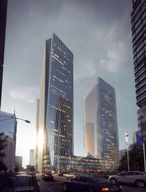 China Photorealistic Commercial Building Architecture Factory And