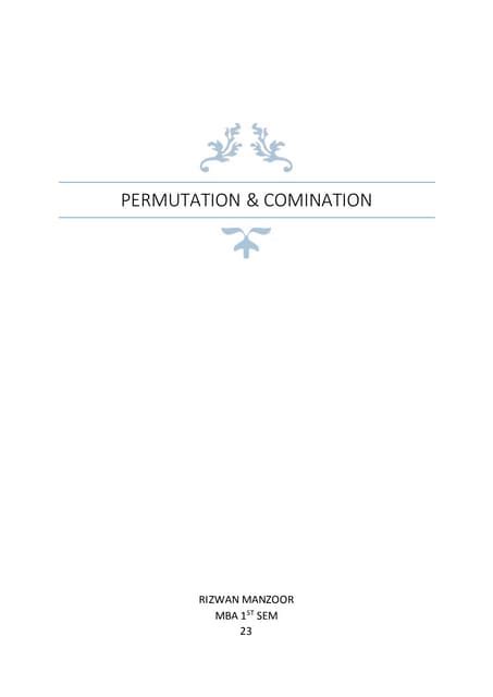 A Detailed Lesson Plan In Permutation Pdf