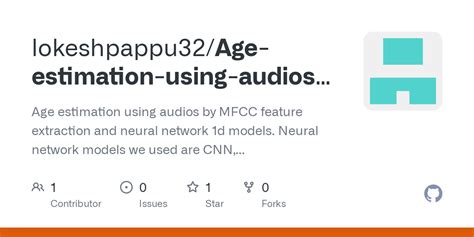 github lokeshpappu32 age estimation using audios by mfcc feature