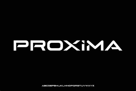 Premium Vector Futuristic Alphabet Display Font Vector Illustration Creative Modern Wide