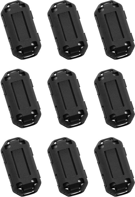 Taodan 12pcs Demagnetization Filter Interference Suppressor 7mm With Magnetic Core