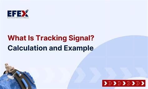 What Is Tracking Signal Calculation And Example
