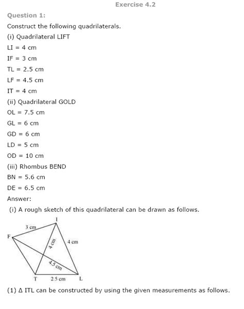 Ncert Solutions For Class 8 Maths Ch 4 Practical Geometry