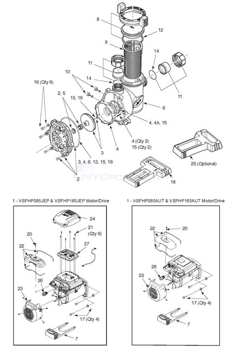 Jandy Flopro 0 85 Hp Vs Series Pump 2013 Present Parts