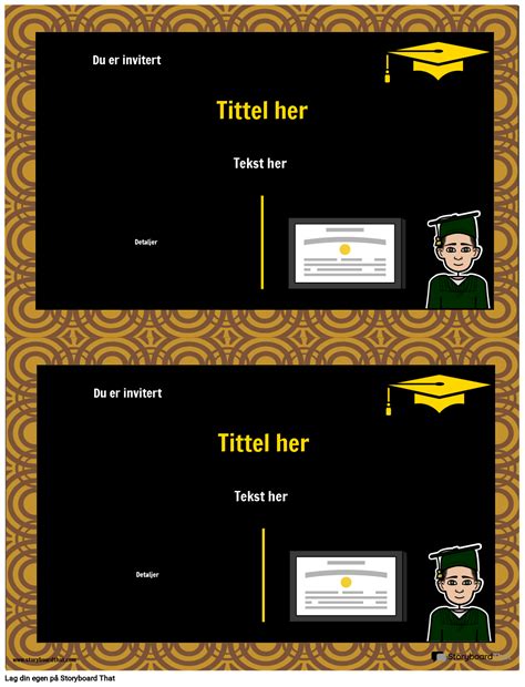 Invitasjon Til Konfirmasjonsseremoni Storyboard