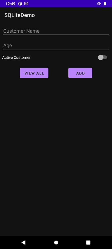 GitHub Timnewark SQLiteDemo Backup Demo App For SQLite DB Integration With Java Based Android App