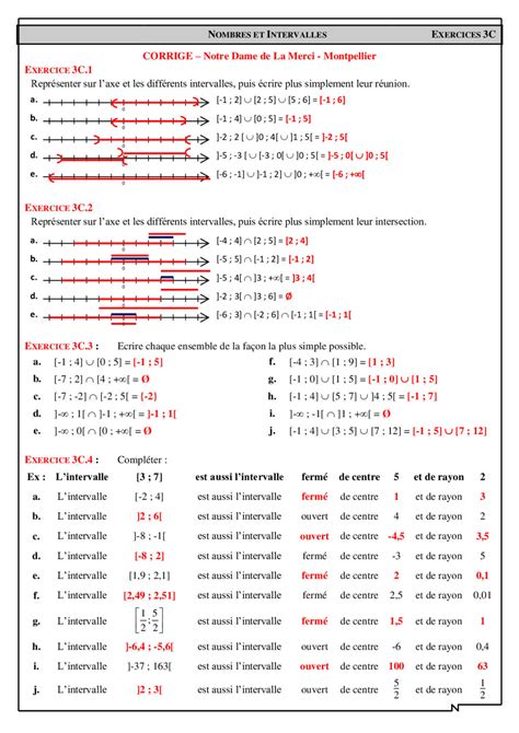 Nombres Et Calculs Maths Seconde Exercices Corrigés
