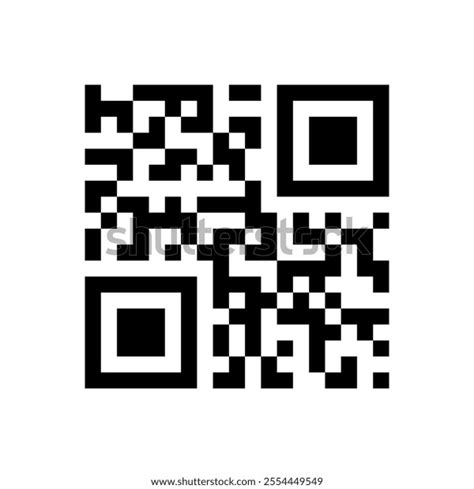 Qr Code Sample Vector Illustration Fake Stock Vector Royalty Free