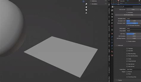 Cloth Simulation Mesh Boundary Option Sculpting Blender Stack Exchange