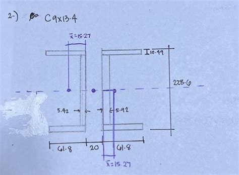 Solved Find The Global Centroid Of The Two Back To Back