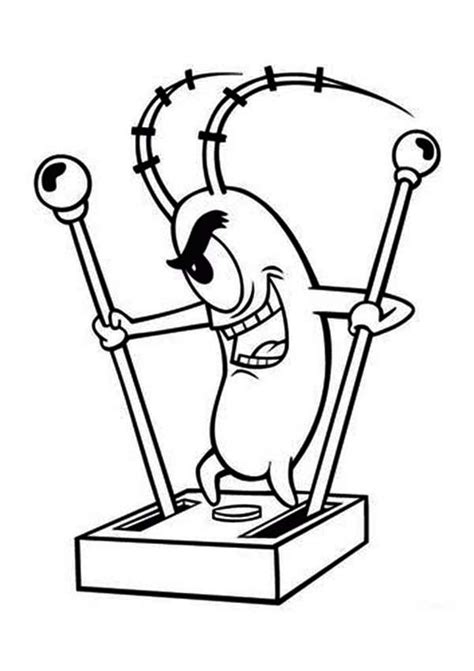Spongebob Coloring Pages Plankton