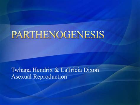 Parthenogenesis Pptx