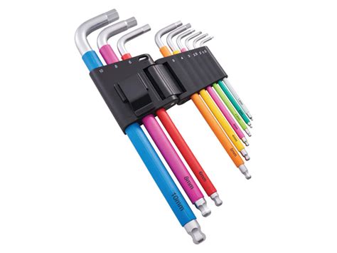 Faithfull 9 Piece Colour Coded Hex Key Set Yandles Faithfull 9 Piece Colour Coded Hex Key Set Yandles
