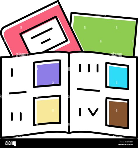 Tutorial Book Color Icon Vector Illustration Stock Vector Image And Art Alamy