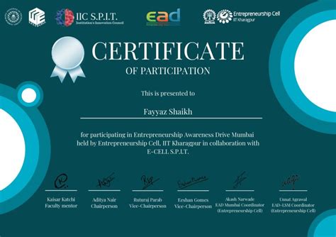 Fayyaz Shaikh On Linkedin Ead Entrepreneurship Spit Ecell