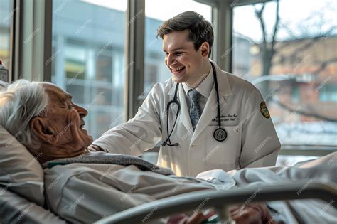 Premium Photo A Male Doctor In A White Coat With A Stethoscope In