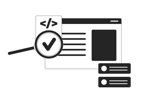Assessing Programming Code With Loupe Black And White 2d Line Object