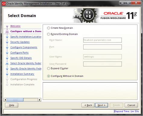 Oracle Fusion Applications Installation Configure Oracle Identity And