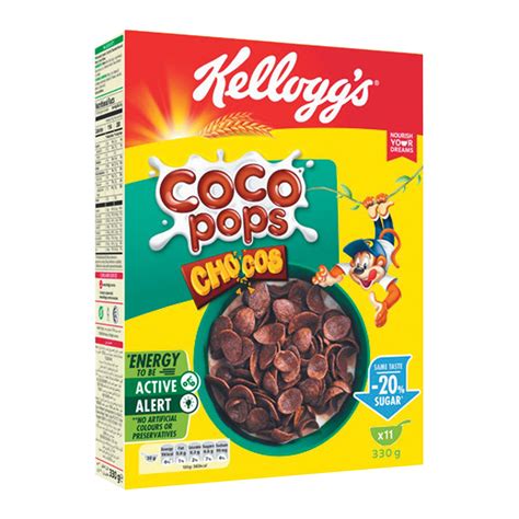 Kelloggs Coco Pops 20 Less Sugar Value Pack 2 X 330 G Online At Best