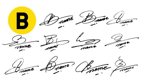 B Signature Style Signature Style Of My Name B Signature Signature For B Episode 2