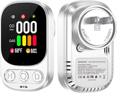 Gedsffati Plug In Carbon Monoxide Detector And Natural Gas Combination Detectors 4in1