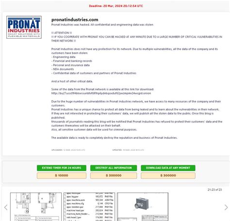 Pronat Industries Hacked By Lockbit All Data Stolen Habib Karataş Posted On The Topic Linkedin