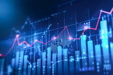 Premium Photo Abstract Financial Data Analysis Graphs And Charts Overlaying Cityscape At Night
