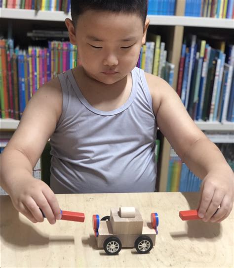 자석 자동차 실험 너무 재미있었어요 와이즈만북스