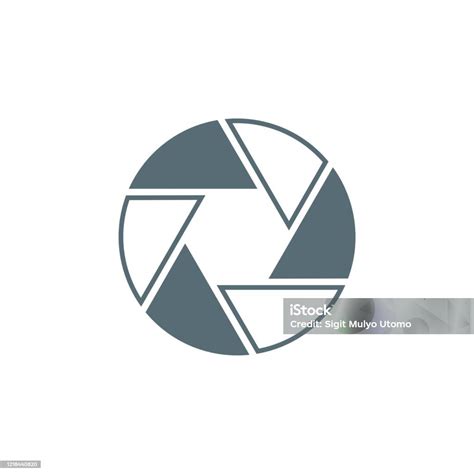 다이어프램 렌즈 사진 벡터 로고 템플릿 일러스트 디자인 벡터 Eps 10 개념에 대한 스톡 벡터 아트 및 기타 이미지 개념 건강관리와 의술 겉창 Istock