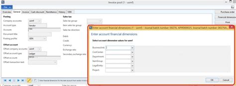 How To Enable The Financial Dimensions Button For Invoice Pools In Dynamics AX Stoneridge Software