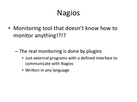 Writing Nagios Plugins In Perl