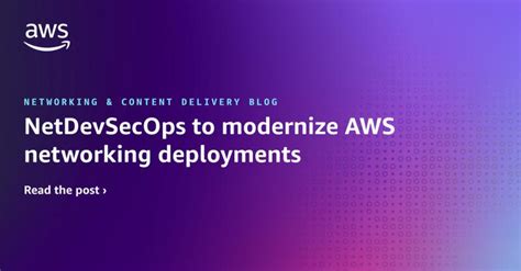 Hart Rossman On Linkedin Netdevsecops To Modernize Aws Networking