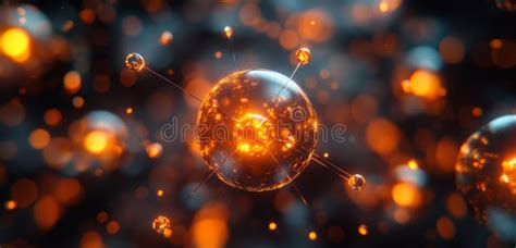 Visualizing Quantum Particles To Depict Superposition And Entanglement With Generative Ai Stock