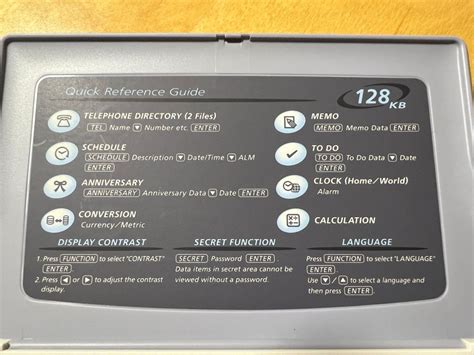 Casio Digital Diary Sf3990 128 Kb Data Error Kaufen Auf Ricardo