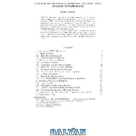 خرید و قیمت دانلود کتاب Primer On Riemannian Geometry And Stochastic