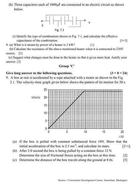 Class 11 Physics Model Question 2082 Neb