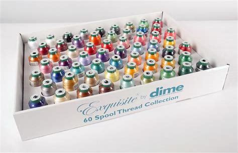 Dime Exquisite Thread Assortment 60 Pack 1000 Meter Spools