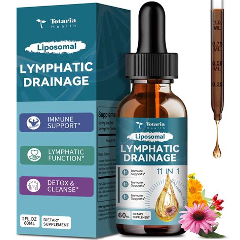 Liposomal Lymphatic Drainage Drops 11 In 1 Organic Lymphatic Drainage