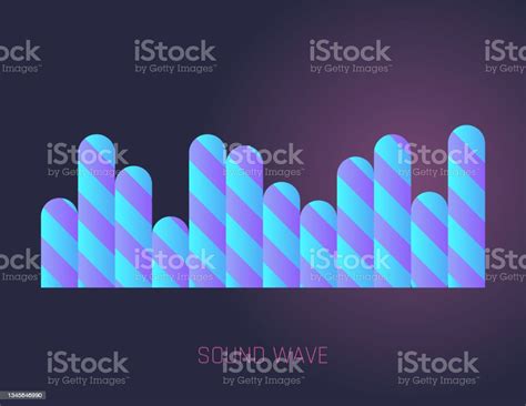 컬러 음파 오디오 디지털 이퀄라이저 기술 음악 펄스 벡터 일러스트레이션 음성 선 파형 또는 볼륨 레벨 기호입니다 곡선 전파 건강관리와 의술에 대한 스톡 벡터 아트 및 기타