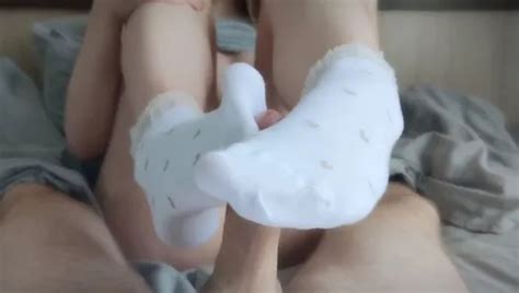 Sensual Sockjob In Classic White Ankle Socks Teen Porn By Faphouse Xhamster