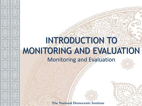 Introduction To Monitoring And Evaluation Ppt