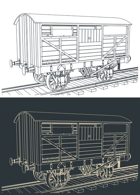 Cattle Wagon Illustrations 46529867 Vector Art At Vecteezy