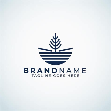 Premium Vector Minimal Tree Logo Design Abstract Tree Logo Design Template