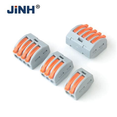 Mini Quick Plug Wire Connector Electrical Terminal Block Push In Wire Connector And Light