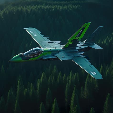 Premium Ai Image Photo War Plane With Modern Design Flying Over The